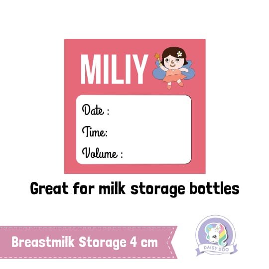Breastmilk Storage Name Labels - Daisydoo